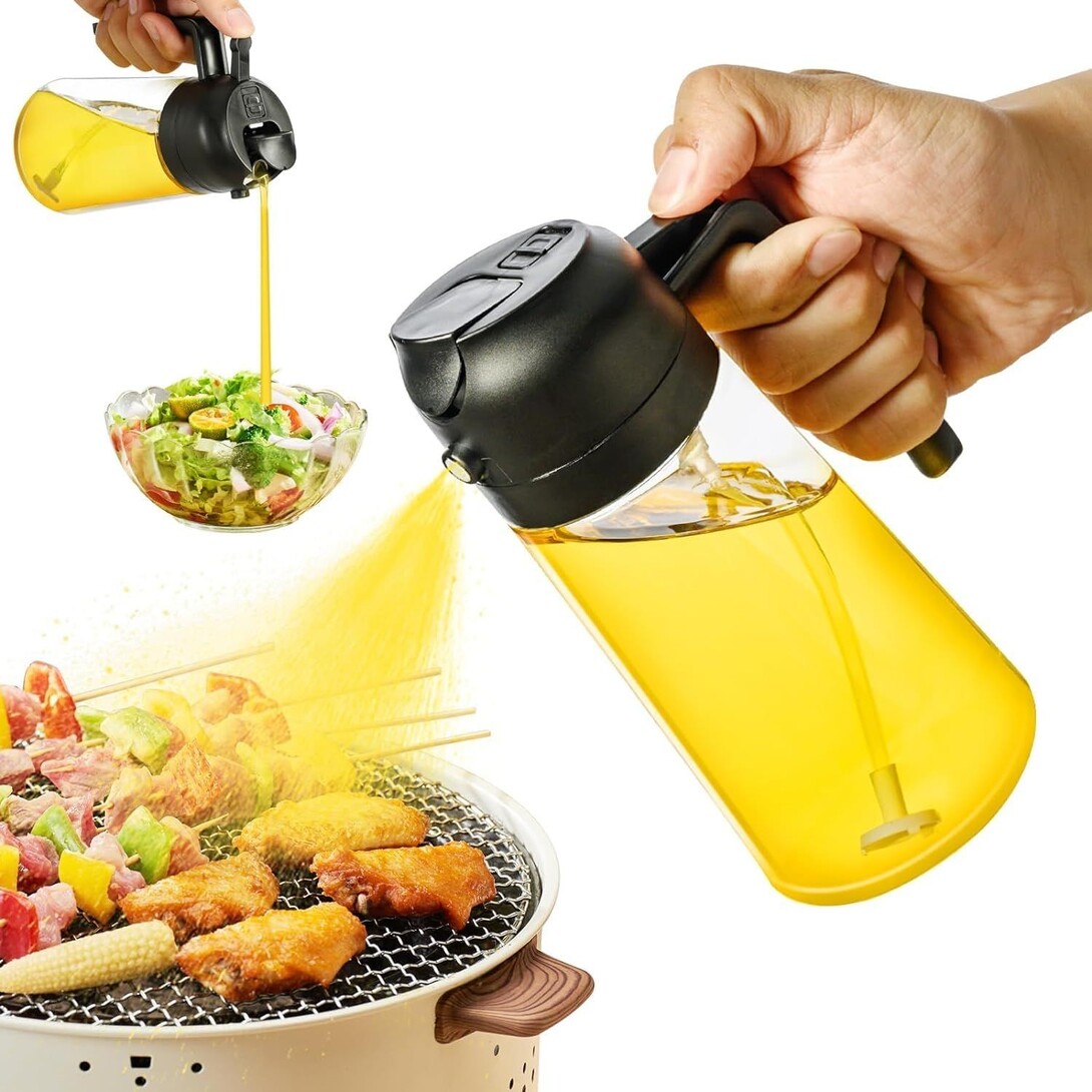 Kmils Oil Dispenser Bottle, Oil Spray Bottle for Cooking | Desidime