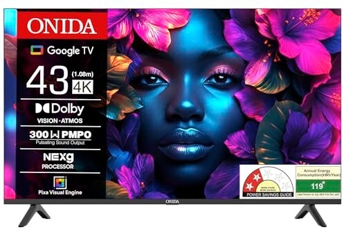 Onida 108 cm (43 inch) Nexg Series 4K Ultra HD LED Smart Google TV ...