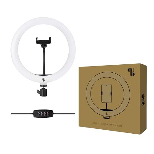 nine16 Loop 13" Ring Light, Mobile Stand for Video Shooting (13 Inch ...