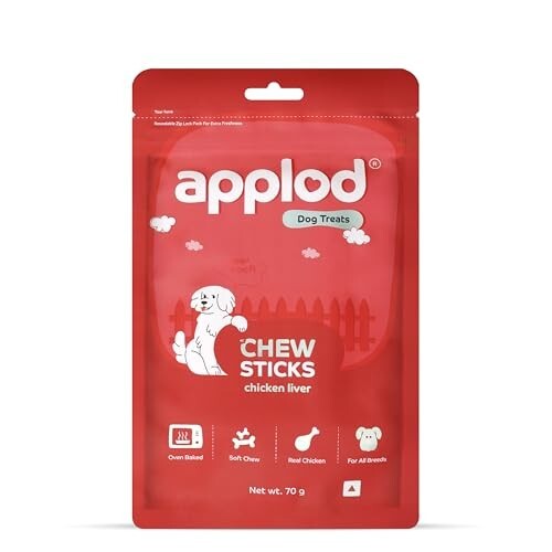 Chicken Liver Chew Sticks for Puppies & Adult Dogs 70g | Desidime