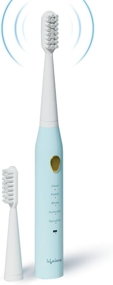 Lifelong Rechargeable Toothbrush for Adults - Smart Brush (Blue,LLDC144 ...