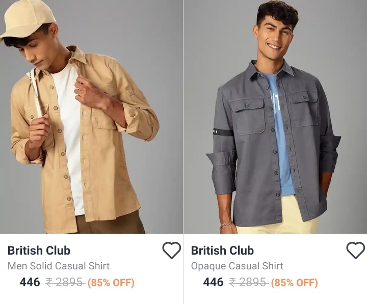 Myntra: British Club Men’s Clothing | Upto 85% OFF | Desidime