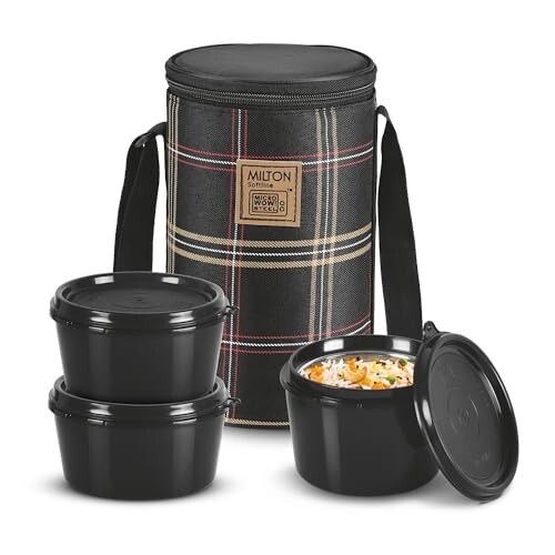 MILTON Lofty Lunch Box with Insulated Fabric Bag, Microwave Safe & Leak ...
