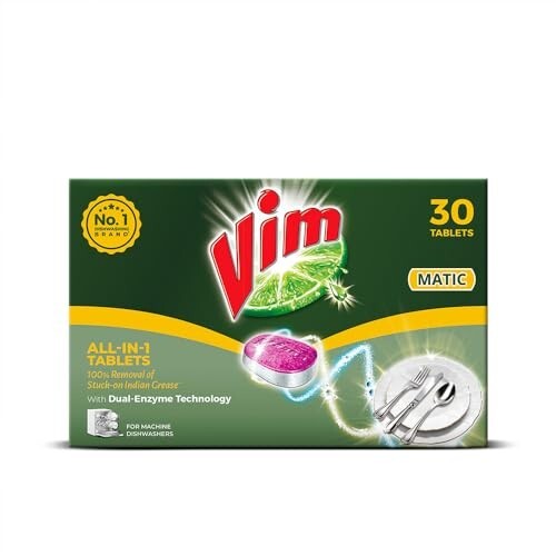 Vim Matic Dishwasher tablets All-In-One (Pack of 30) | Desidime