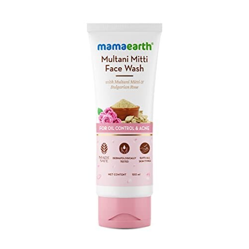 Mamaearth Multani Mitti Face Wash with Multani Mitti & Bulgarian Rose ...