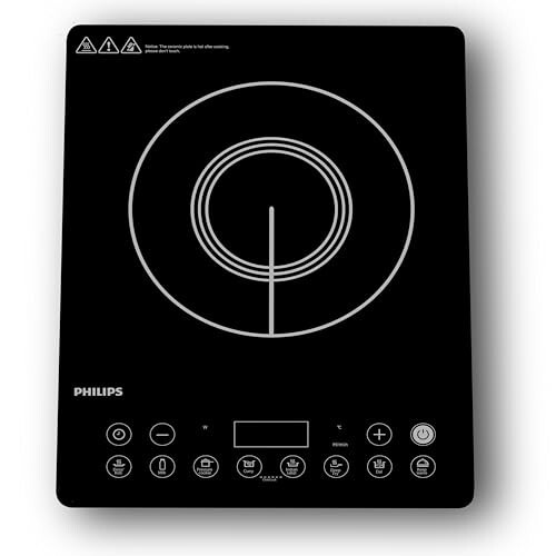 Philips HD4995/00 2100W Induction Cooktop | 240 Volts | 3Y, black and ...