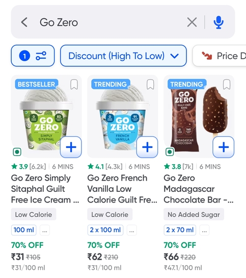Swiggy Instamart>>Search Go Zero>>Upto 70% Off | Desidime