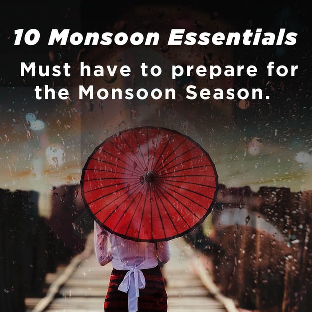 10 Monsoon Essentials Must have to prepare for this Rainy Season ...