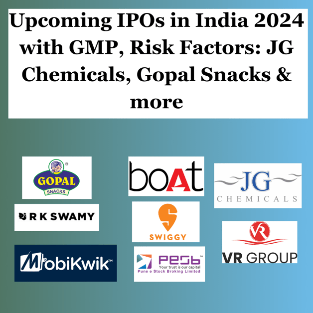 Upcoming IPOs in India 2024 with GMP, Risk Factors: JG Chemicals, Gopal Snacks & more | DesiDime