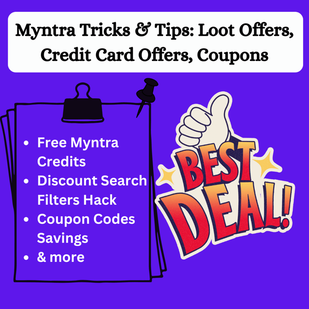 12 Myntra Tricks & Tips: Loot Offers, Credit Card Offers, Coupons | DesiDime