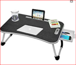 Callas Multipurpose Foldable Laptop Table with Cup Holder | Drawer ...