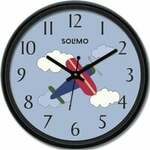 Amazon Brand - Solimo 12-inch Plastic & Glass Wall Clock - Crimson Jet ...