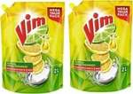 Vim Dishwash Liquid Gel Lemon Refill Pouch, 2 Ltr | Dishwash Gel ...