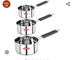 Panca Stainless Steel Sauce Pan Set of 3 Sauce Pan Milk Pan Tapeli ...
