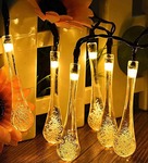 Yellow 5 Meter Water Drop LED String Light By Homesake | DesiDime