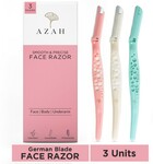 AZAH Reusable German Blade Face Razor For Women-Instant & Painless Hair ...