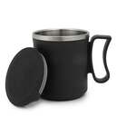 Arto Coffee Tea Milk Mug with Lid Insulated Stainless Steel & Inner ...