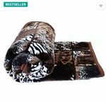 RIAN Animal Single Mink Blanket for Heavy Winter (Polyester, Coffee ...