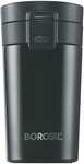 Borosil Hydra Coffeemate 300 ml Stainless Steel Travel Mug | Double ...