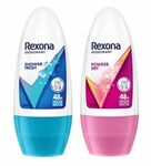 REXONA Set Of 2 Underarm Roll-On Deodorant 50ml Each - Powder Dry ...
