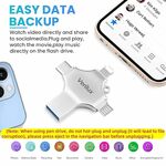 Verilux® Flash Drive 64GB 4 in 1 Pendrive with Light-ning, Micro USB ...