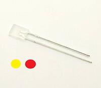 INVENTO 100pcs 2x5x7mm Rectangle LED 2 pin 2 Color bi-Color Yellow Red ...