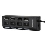 ZEBRONICS 150Hb 4 Port USB Hub with Dedicated On/Off Switch, Led ...