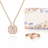 SALTY Anti Tarnish Fancy Clover Gift Box | Necklace, Earrings ...