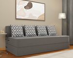 Adorn India Easy 4 Seater Sofa Cum Bed (Rhombus Pattern) Size 6' X 6 ...