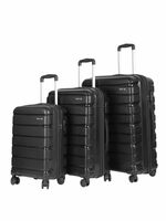 Teakwood Small-Medium-Large 8 Wheels Trolley Bag, Hard Cabin with ...