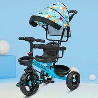 Kidsmate Deluxe 4-in-1 Tricycle for Kids with Adjustable Canopy ...