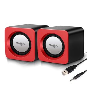 FRONTECH Premium 2.0 Channel USB Powered Speakers with 1.5W x 2 Output ...